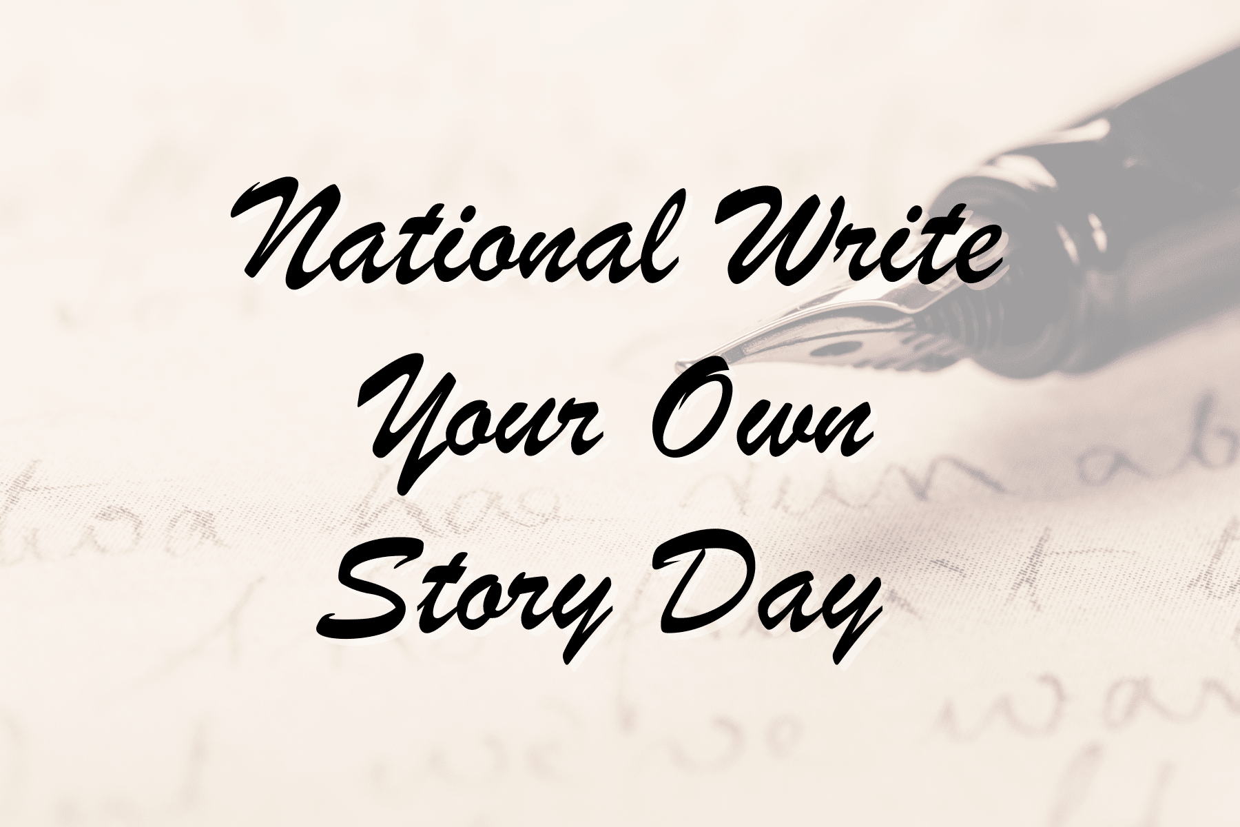 National Write Your Story Day - Wildwood Programs